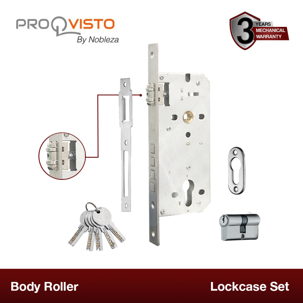 Jual PROVISTO by NOBLEZA Lockcase Set Body Roller Pelor Kunci Pintu ...
