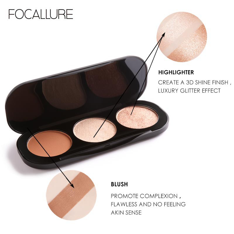 Jual READY FOCALLURE BLUSH & HIGHLIGHTER PALETTE FA26 | ORIGINAL ...