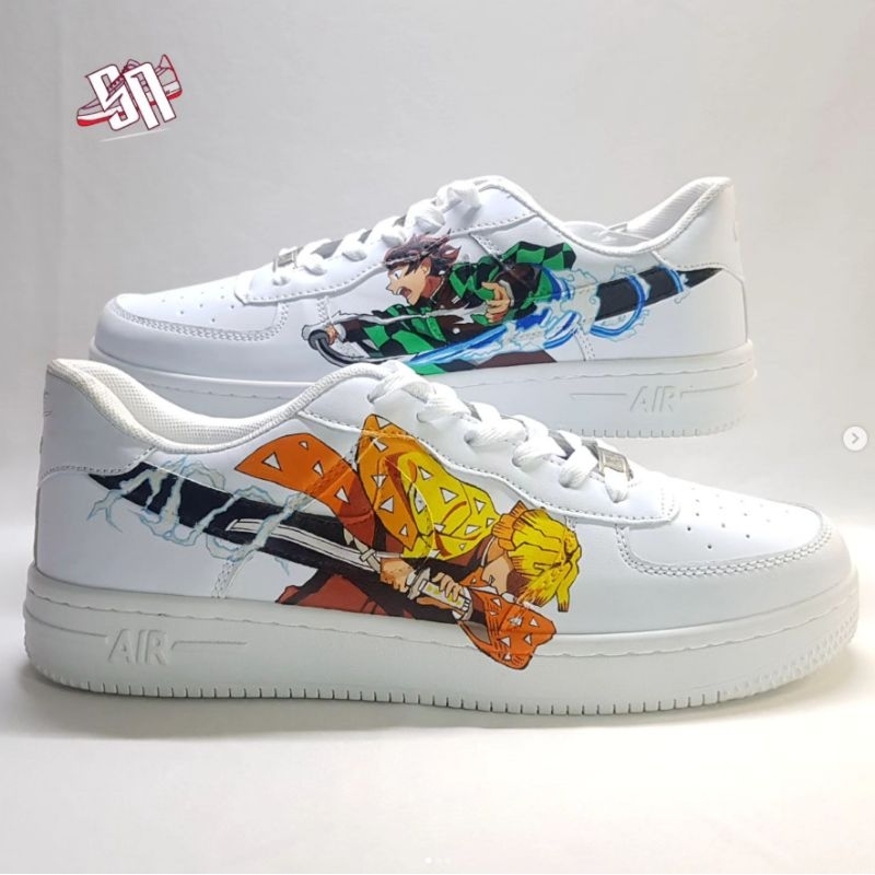 Jual (BISA CUSTOM GAMBAR) AF 1 Zenitsu Agamatsu X Kamado Tanjirou Demon ...