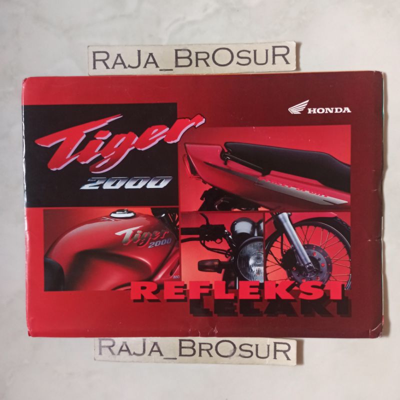 Jual Poster brosur katalog leaflet jadul lawas Honda Tiger 1996 | Shopee Indonesia