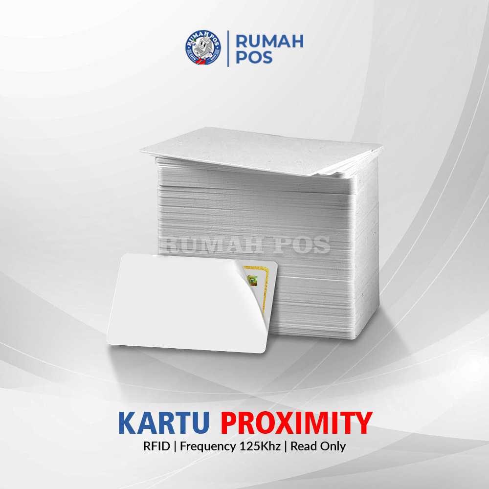 Jual Kartu Absensi RFID PROXIMITY Putih Polos PVC CR-80 125 KHZ ...