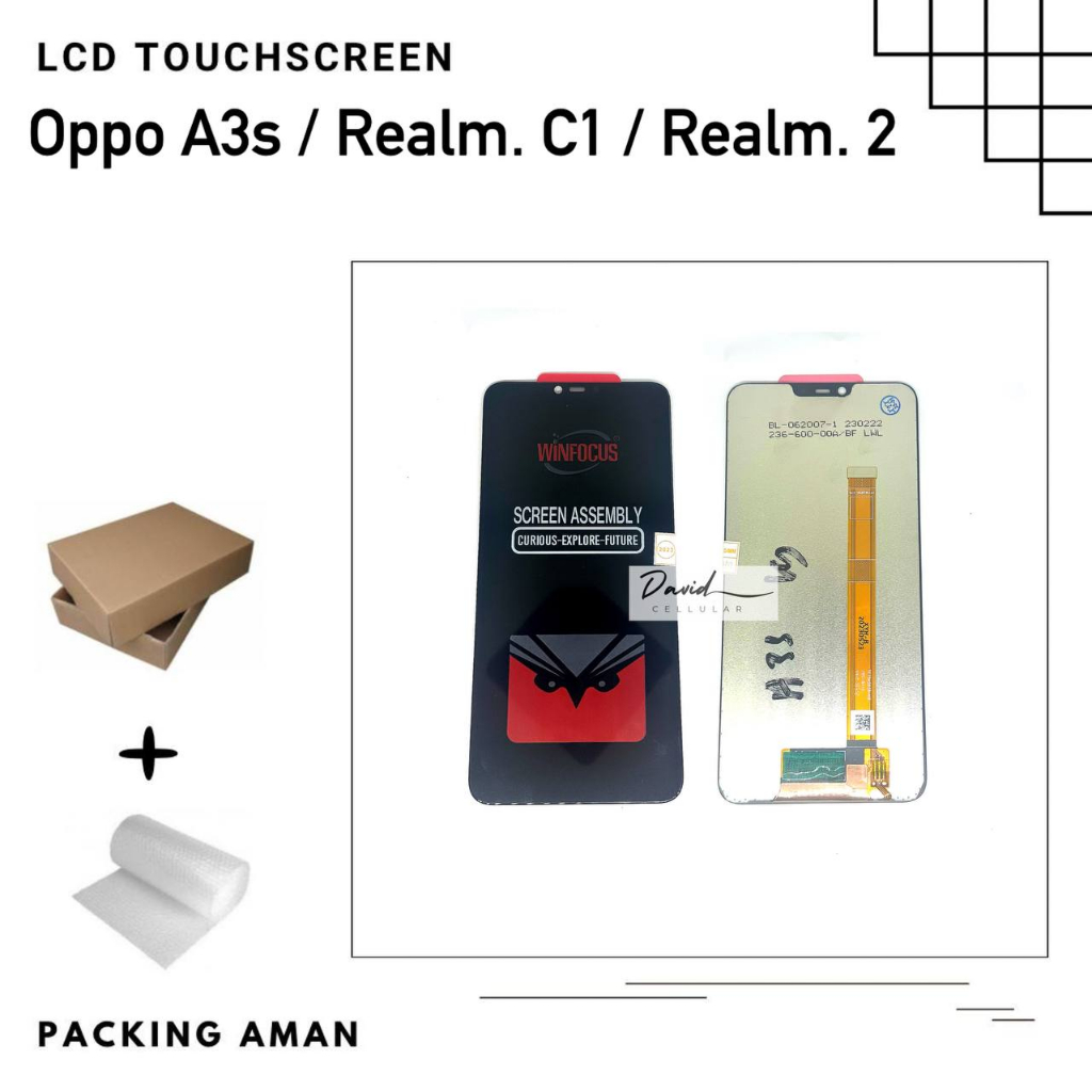 Jual LCD TOUCHSCREEN OPPO A3S / REALME 2 / REALME C1 FULLSET | Shopee Indonesia