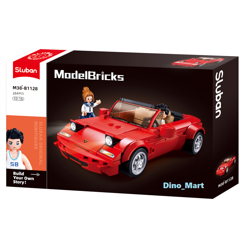 Jual Sluban Model Bricks Mobil MX5 Sports Car M38-B1128 - Dino_Mart ...