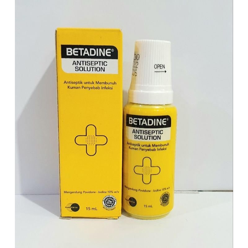 Jual Betadine Antiseptic Solution 15 ml | Shopee Indonesia