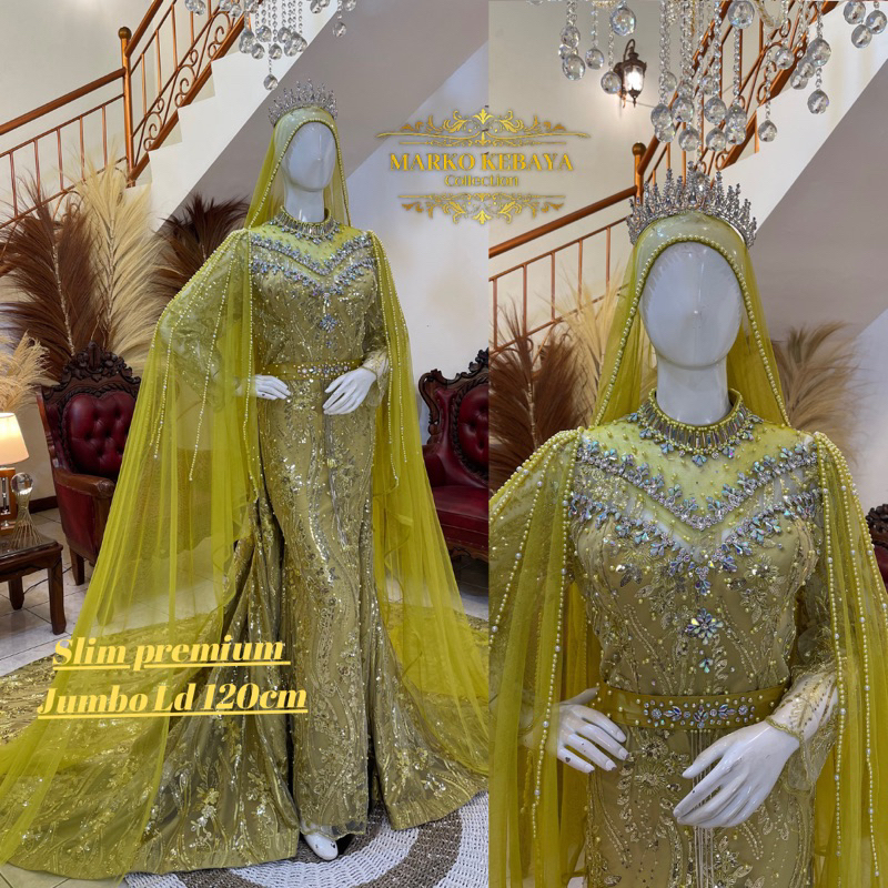 Jual Gaun pengantin Slim jumbo | Gaun pengantin Slim full payet ...