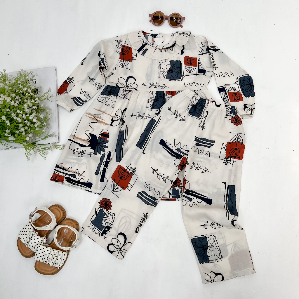 Jual Baju Setelan Setcel Anak rayon Usia 2-8 tahun | Shopee Indonesia