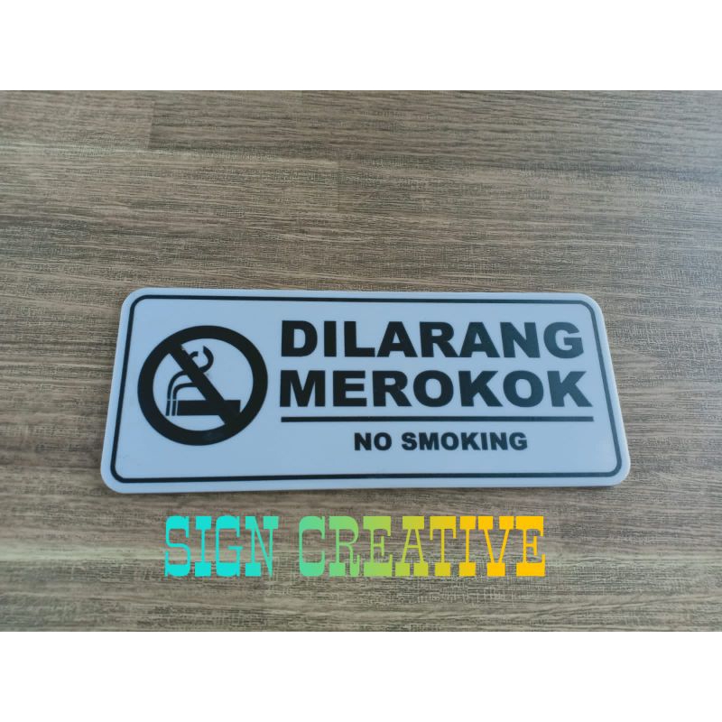 Jual Signage dilarang MEROKOK | Tanda tempat dilarang meroko | Shopee ...