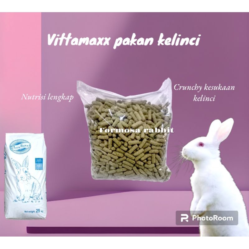 Jual Makanan Kelinci Vitamax Vitta maxx Repack Pakan Pelet Kelinci ...