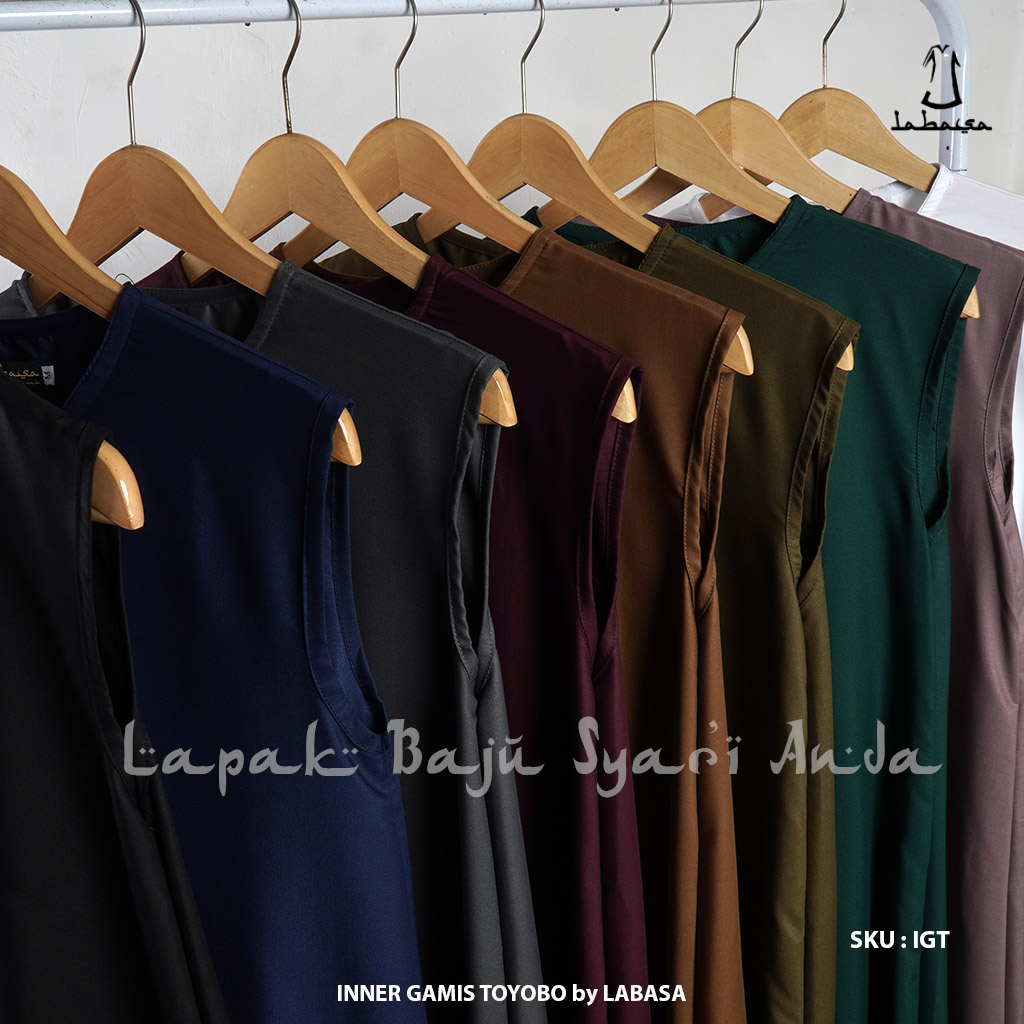 Jual Inner Gamis Tanpa Lengan Polos Toyobo Sarah Series | Inner Dress ...