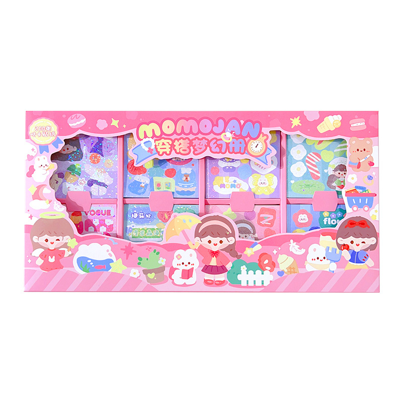 Jual Stiker Box Momo 1 Box isi 100 Lembar Sticker Glitter | Shopee ...