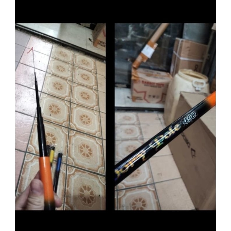 Jual joran tegeg pancing shikari dori pilihan 300 360 450 tegeg fiber ...