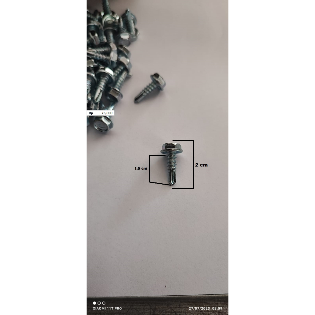 Jual baut baja ringan 10x16 ( 1kotak isi 600 pcs ) | Shopee Indonesia