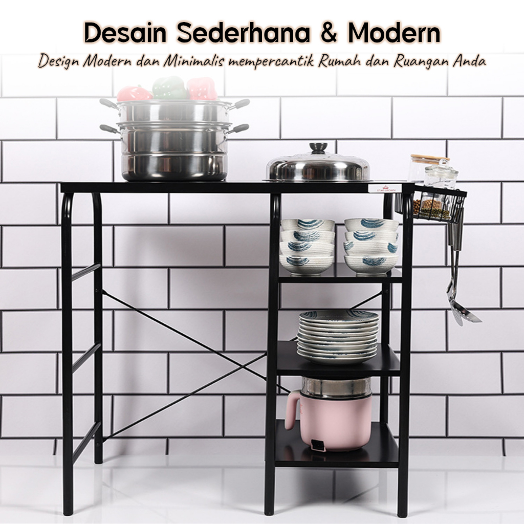 Jual Rak Dapur Minimalis 3 Susun / Meja Kompor + Tabung Super Kuat ...