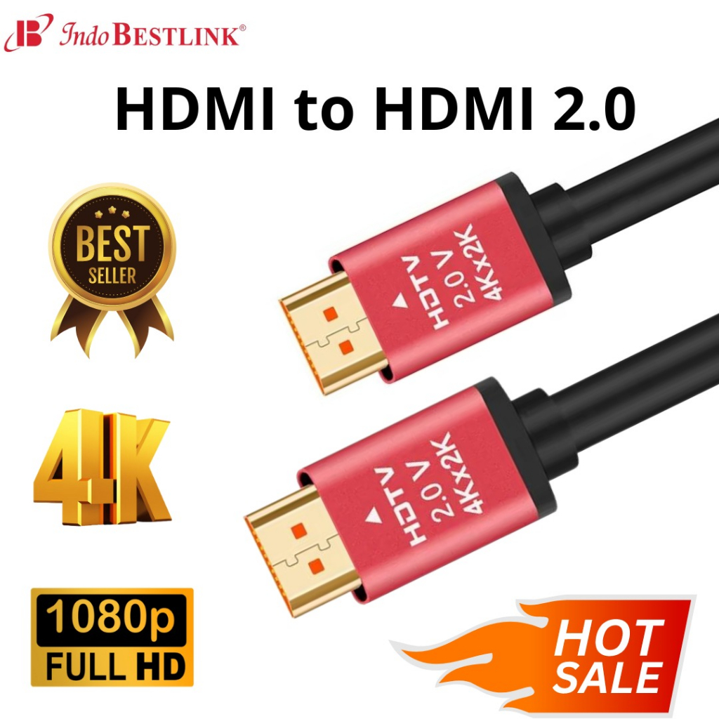 Jual KABEL HDMI 10M V.2.0 ULTRA HD 4K HIGH QUALITY / HDMI 10 METER ...