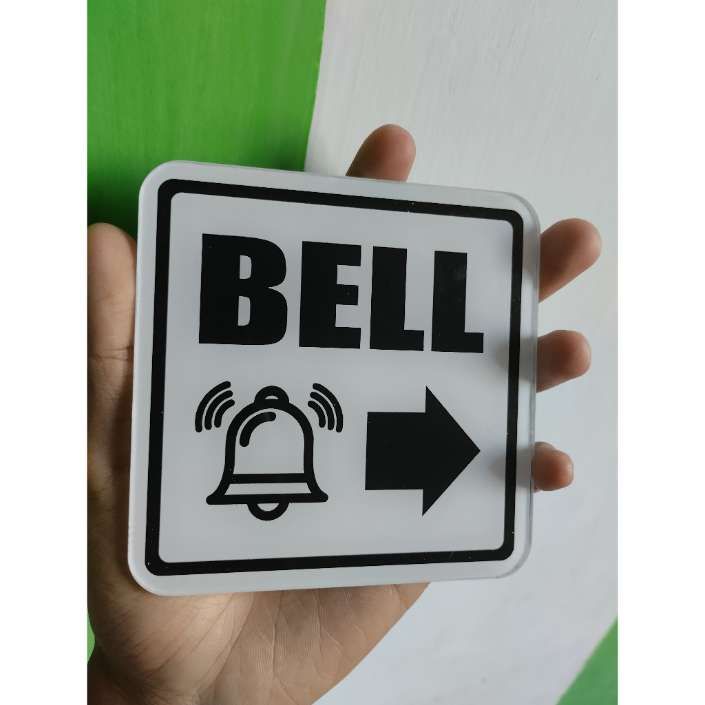 Jual PAPAN ACRYLIC TULISAN BELL PAPAN AKRILIK BEL TANDA BELL BEL RUMAH ...