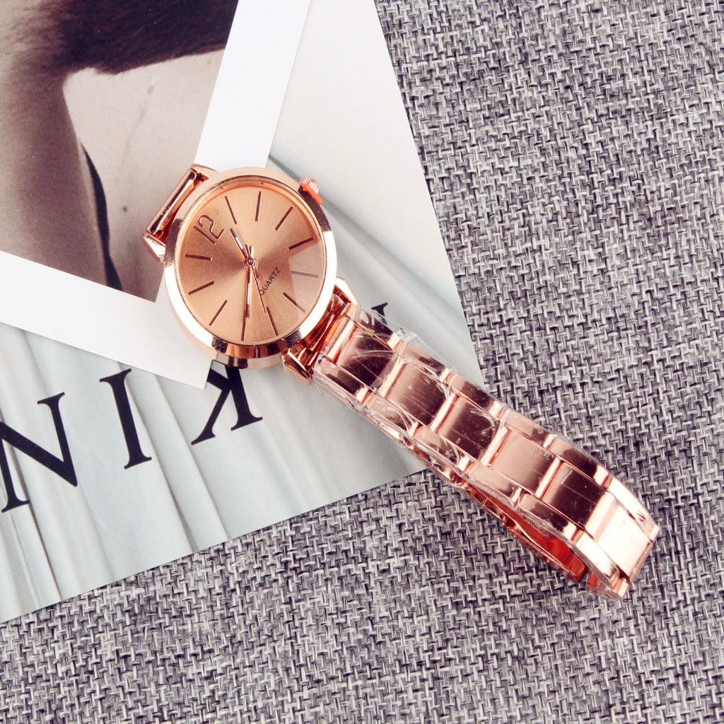 Jual Watchyou Jam Tangan Wanita A0205 Geneva Steel Band Alloy Watch Fashion Simple Roman Women's ...