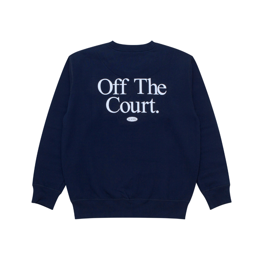 Jual Screamous GAMESOME Sweater Pria Crewneck OFF THE COURT NAVY BLUE ...