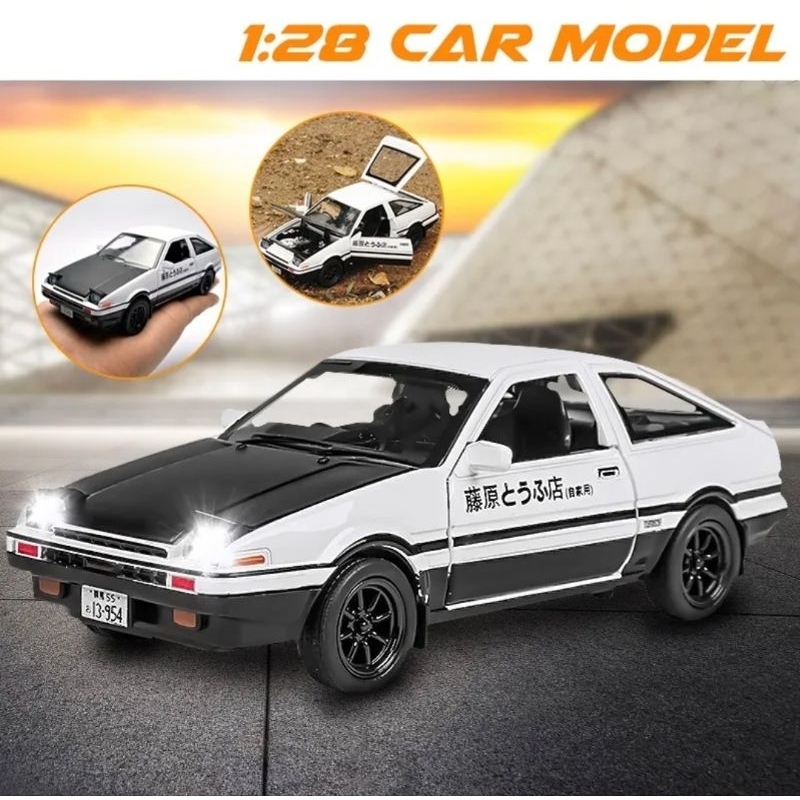 Jual Diecast Mobil Toyota Trueno AE86 / Mazda RX7 Savana Initial D ...