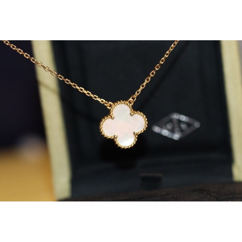 Jual Kalung VCA Clover Pendant Necklace 18k Gold Plated | Shopee Indonesia