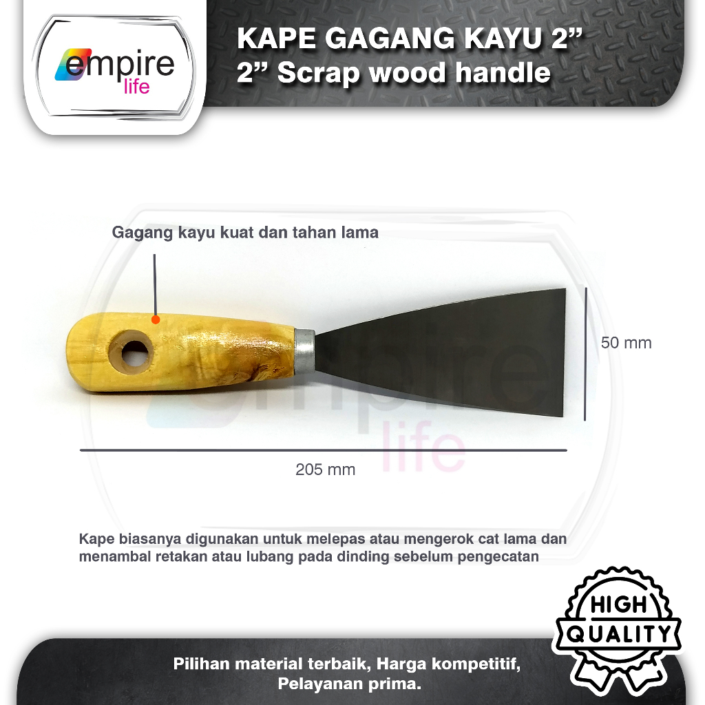 Jual Kape 2 inch Gagang Kayu / Scrap / Skrap | Shopee Indonesia