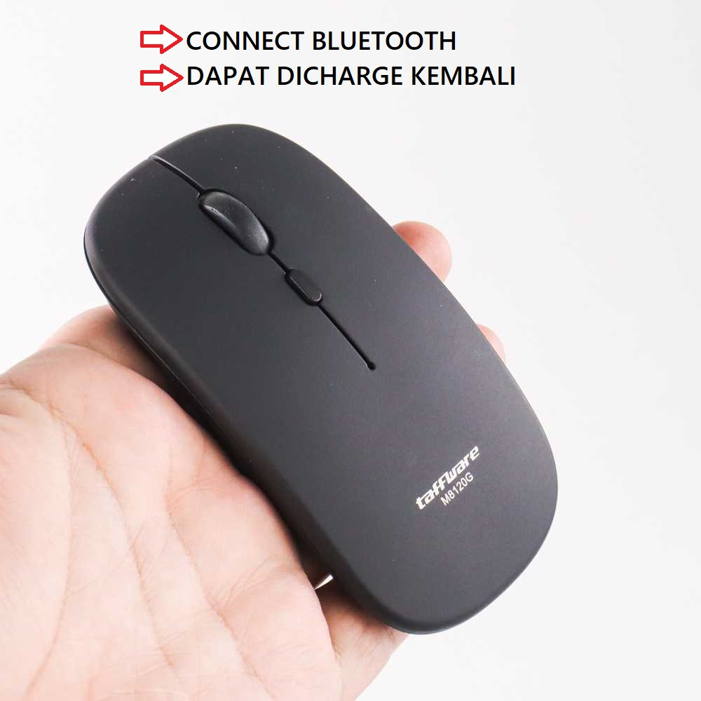 Jual Mouse Komputer/Laptop Bluetooth 5.0 & Wireless 2.4G Rechargeable ...