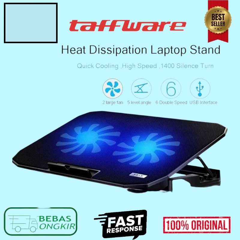 Jual TaffWARE - Cooling Pad Pendingin Laptop Stand 2 Kipas 120mm 17Inch ...