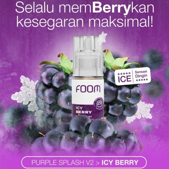 Jual Foom Icy Berry Vape Liquid Salt nic 30ml By foom Lab Untuk Pods ...