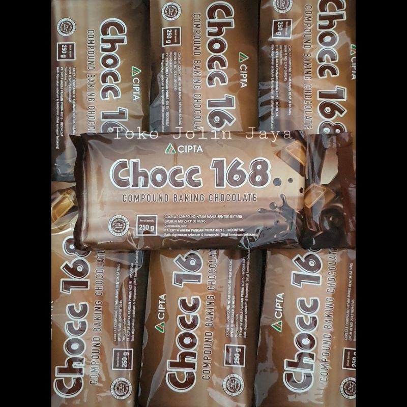Jual 250g Chocc 168 baking chocolate compound / coklat batang | Shopee ...