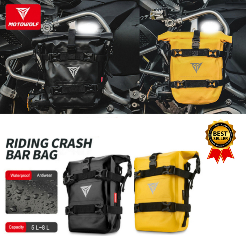 Jual Motowolf Crashbar Bag Waterproof Side Bag Motowolf Multifungsi ...