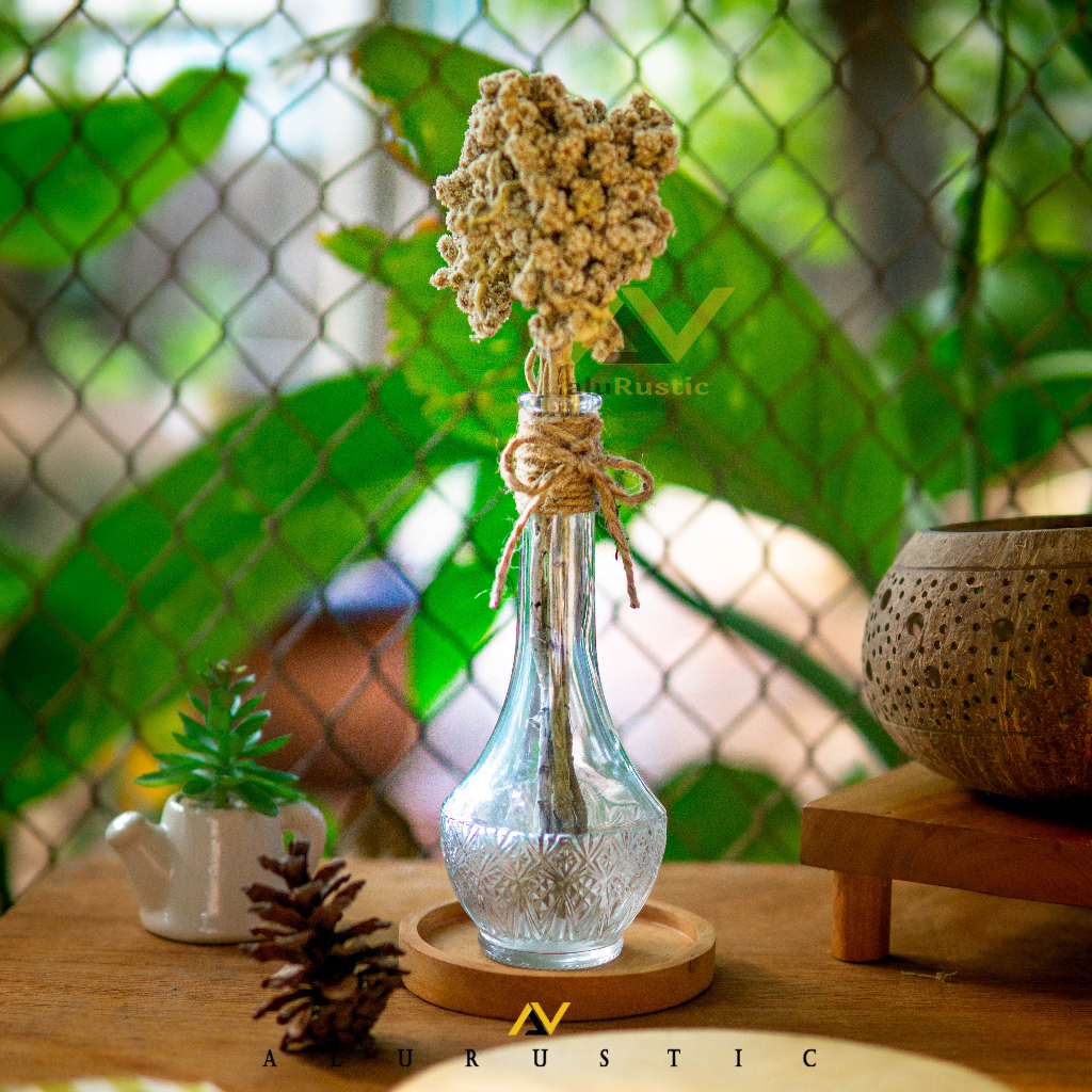 Jual VAS BUNGA KACA BENING TALI RAMI | VAS BUNGA EDELWEIS | VAS KACA ...