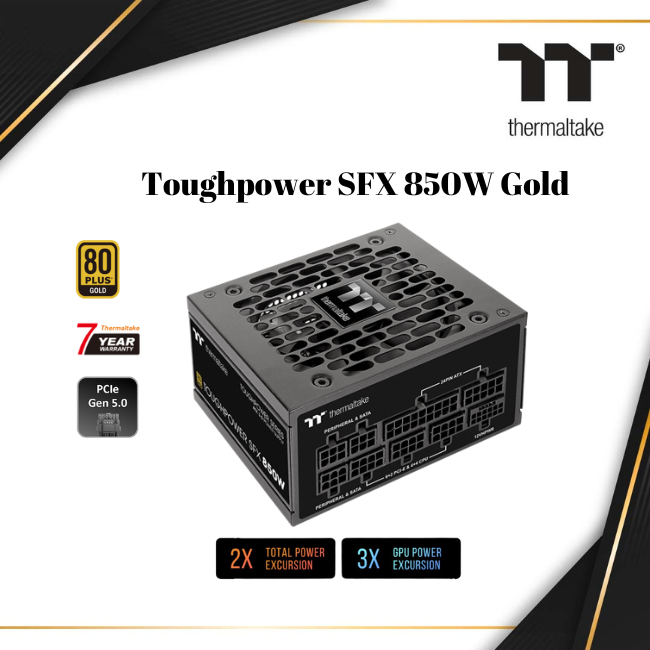 Jual THERMALTAKE Toughpower SFX 850W Gold - TT Premium Edition | Black| PS-STP- 0850FNFAGE-1 ...