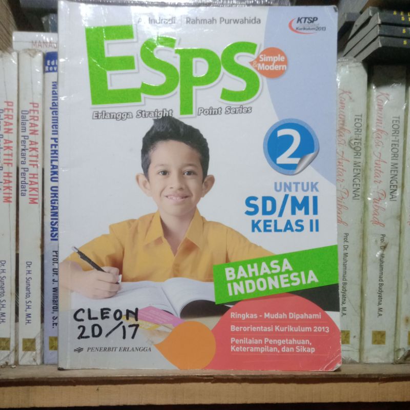 Jual ESPS Bahasa Indonesia 2 Untuk SD MI Kelas II Kurikulum KTSP Berorientasi Kurikulum 2013 ...