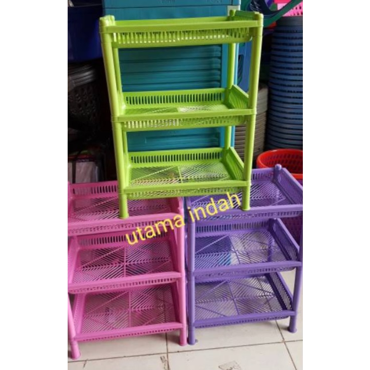 Jual Rak Plastik Serbaguna/Rak Piring Murah/Rak Piring 3 Susun | Shopee ...