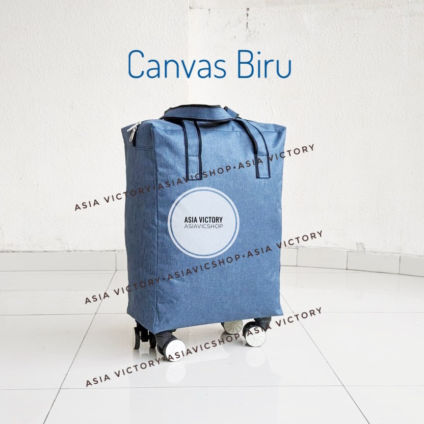 Jual Tas Travel/Barang Roda 4 Lipat/Folding/Foldable Shopping Bag Cabin ...