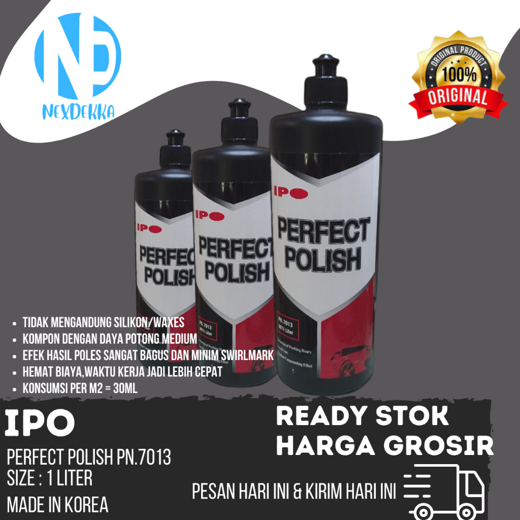 Jual IPO Perfect Polish Compound 7013 1 Liter | Shopee Indonesia