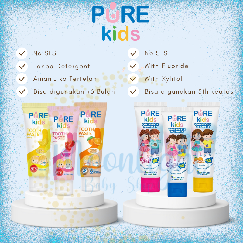 Jual Pure Kids Tooth Paste 50gr | Odol Bayi Pasta Gigi Anak | Purekids ...