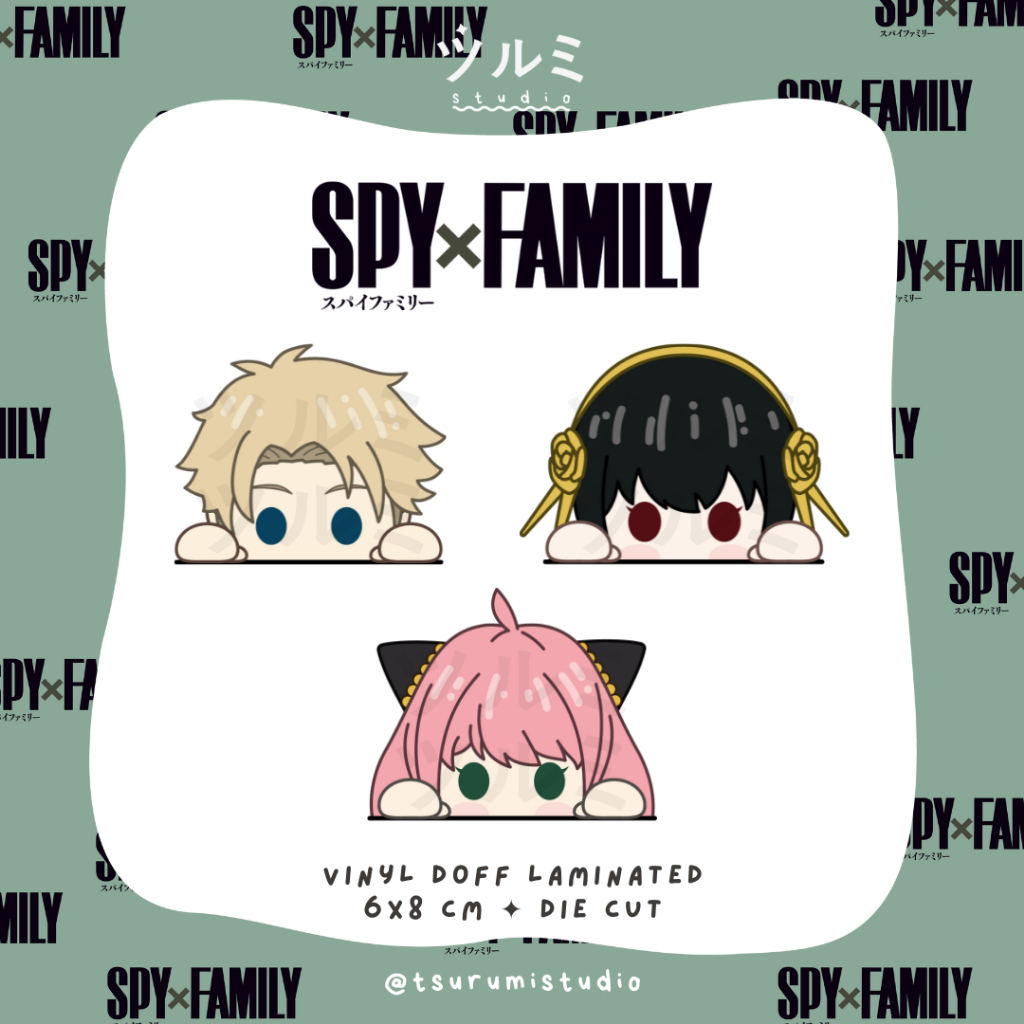 Jual Spy x Family Chibi Sticker Loid, Yor, Anya Forger by tsurumistudio ...