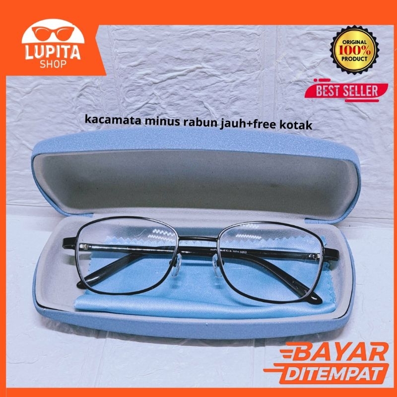 Jual KACAMATA MINUS UNTUK RABUN JAUH FRAME BESI -0.50 Sd -4.00 | Shopee ...