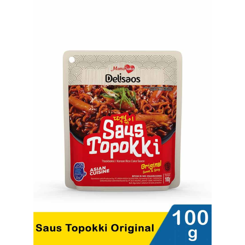 Jual MamaSuka Delisaos Saus Topokki Korean Topokki Sauce 100 Gram ...