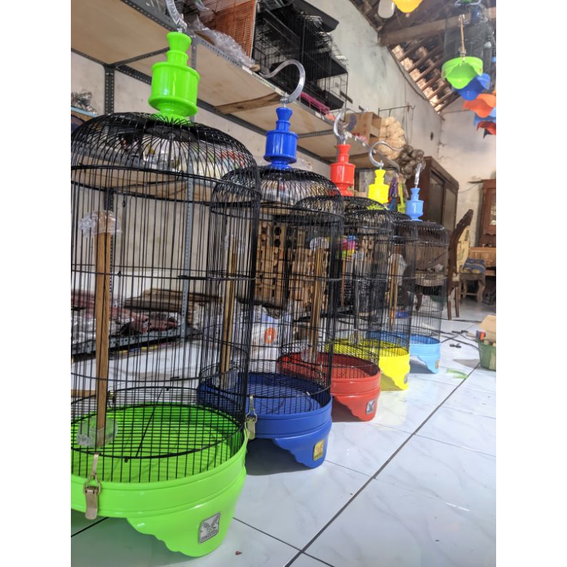 Jual Sangkar Kapsul PVC Genkster Kandang Bulat Besi Tebal PVC Merk ...