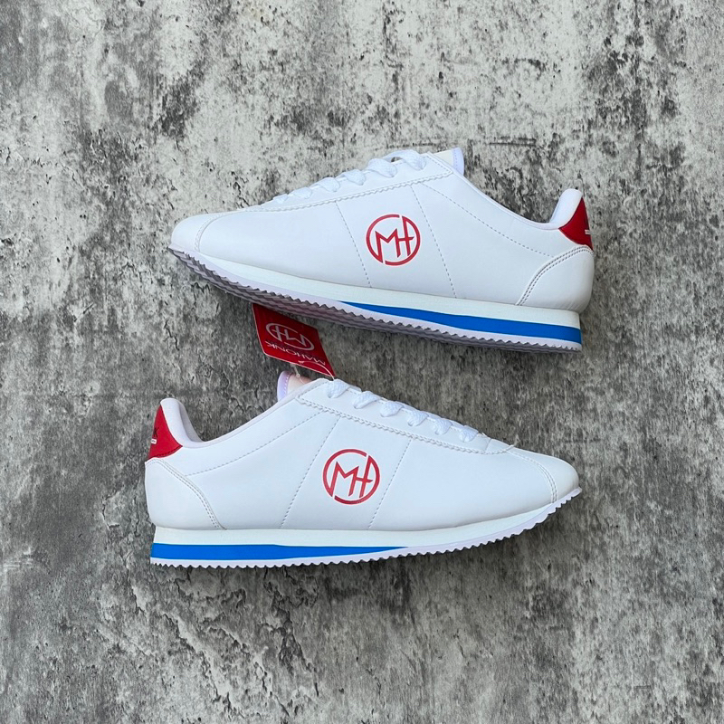 Jual MAHONK LONTA WHITE BLUE - Sepatu Sneakers Casual Sekolah Pria ...