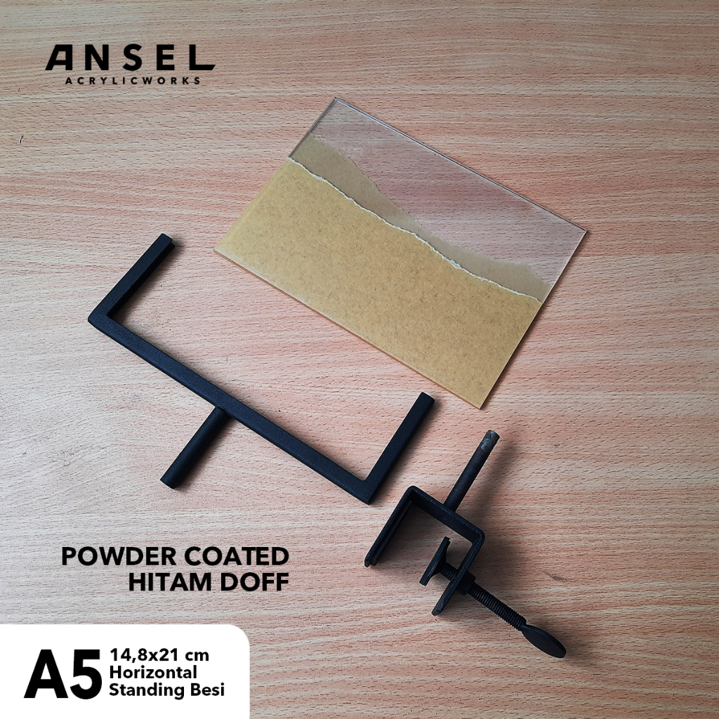 Jual ANSEL Display Harga POP Acrylic / Akrilik Penjepit Besi Putar ...