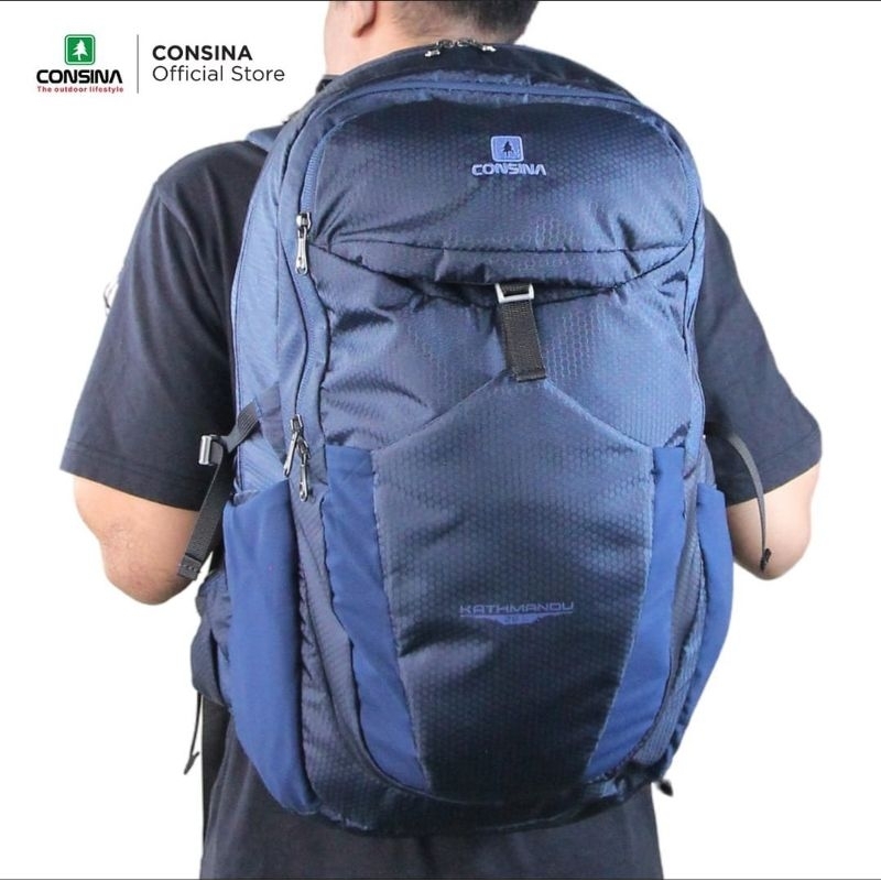 Jual tas daypack original consina kathmandu 28L dapat coverbag | Shopee ...