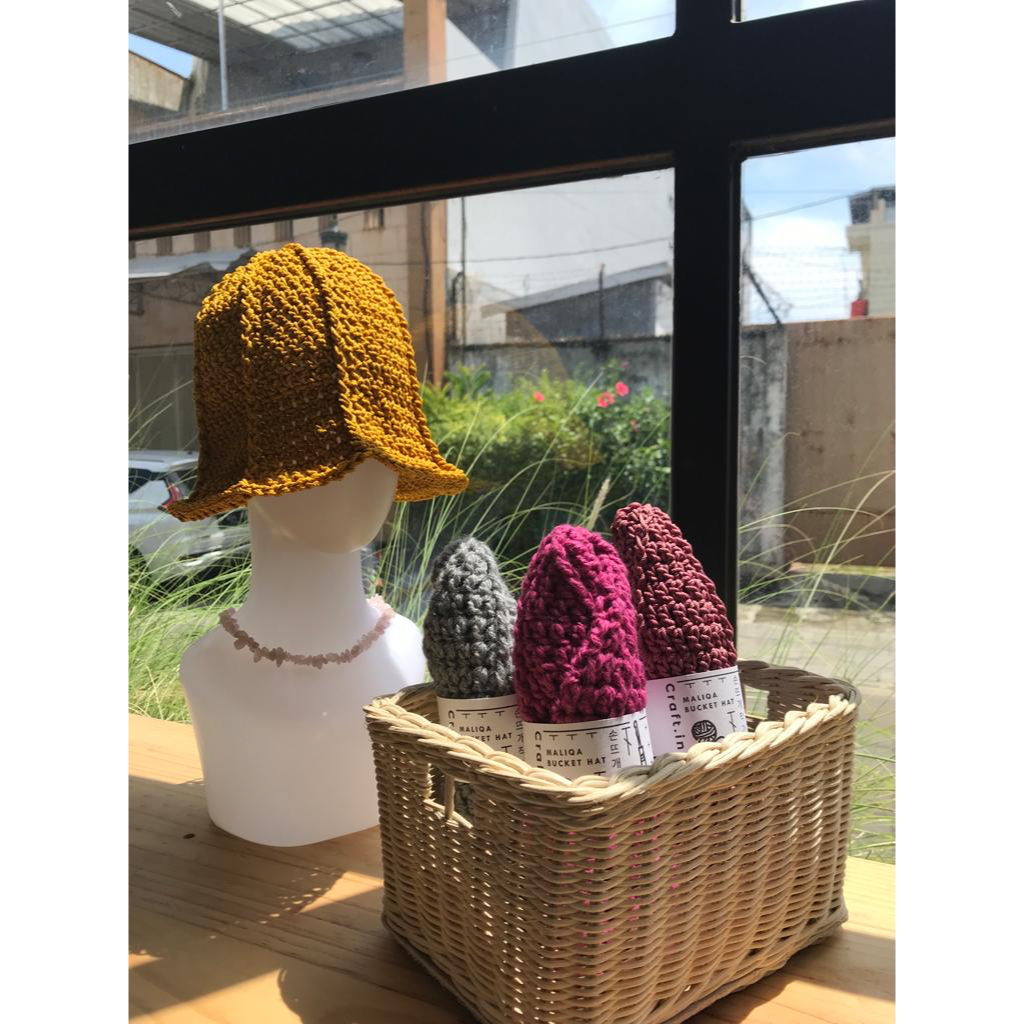 Jual Maliqa Bucket Hat / Topi Rajut | Shopee Indonesia