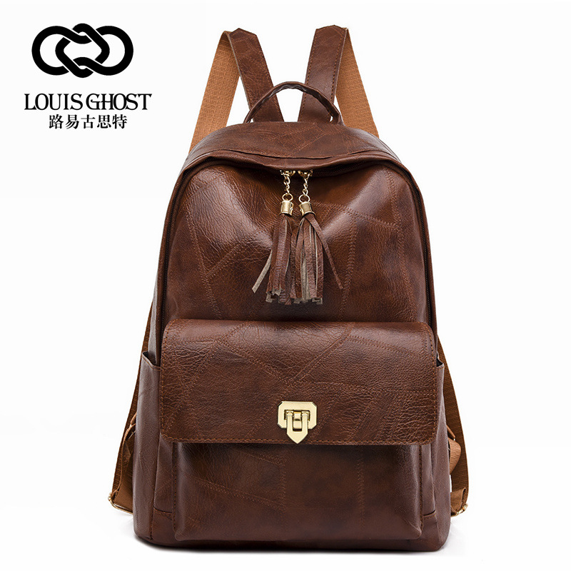 Jual TAS RANSEL WANITA KEKINIAN KULIT COKLAT CRITISE TA886B7 BACKPACK ...