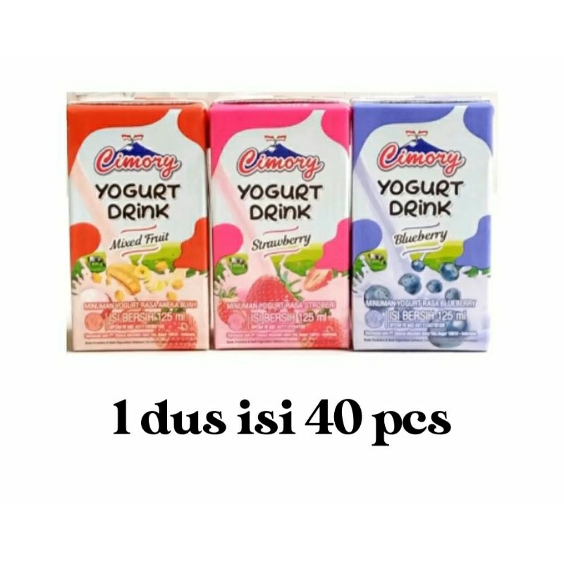 Jual CIMORY YOGURT DRINK 1 DUS ISI 40 PCS 125ML | Shopee Indonesia