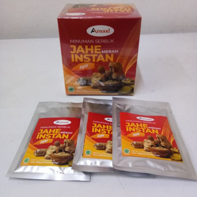 Jual Amood Jahe Merah Super Instan 200gr Isi 8 Sachet | Jahe Merah ... Jual Amood Jahe Merah Super Instan 200gr Isi 8 Sachet | Jahe Merah ...