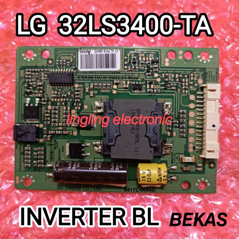 Jual INVERTER BACKLIGHT TV LG 32LS3400-TA INVERTER BL 32LS3400-TA ...