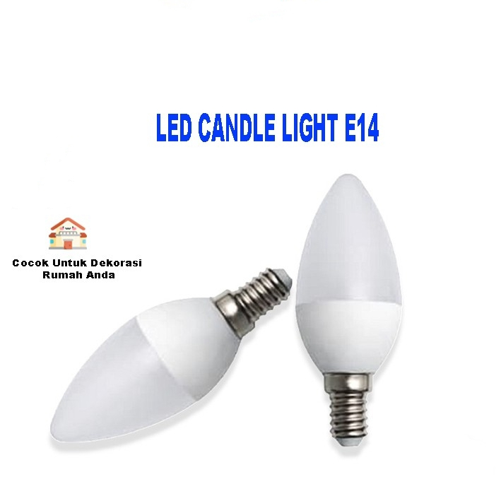 Jual Lampu Candel Led Bohlam Susu Candel Smd 5 Watt E14 | Shopee Indonesia