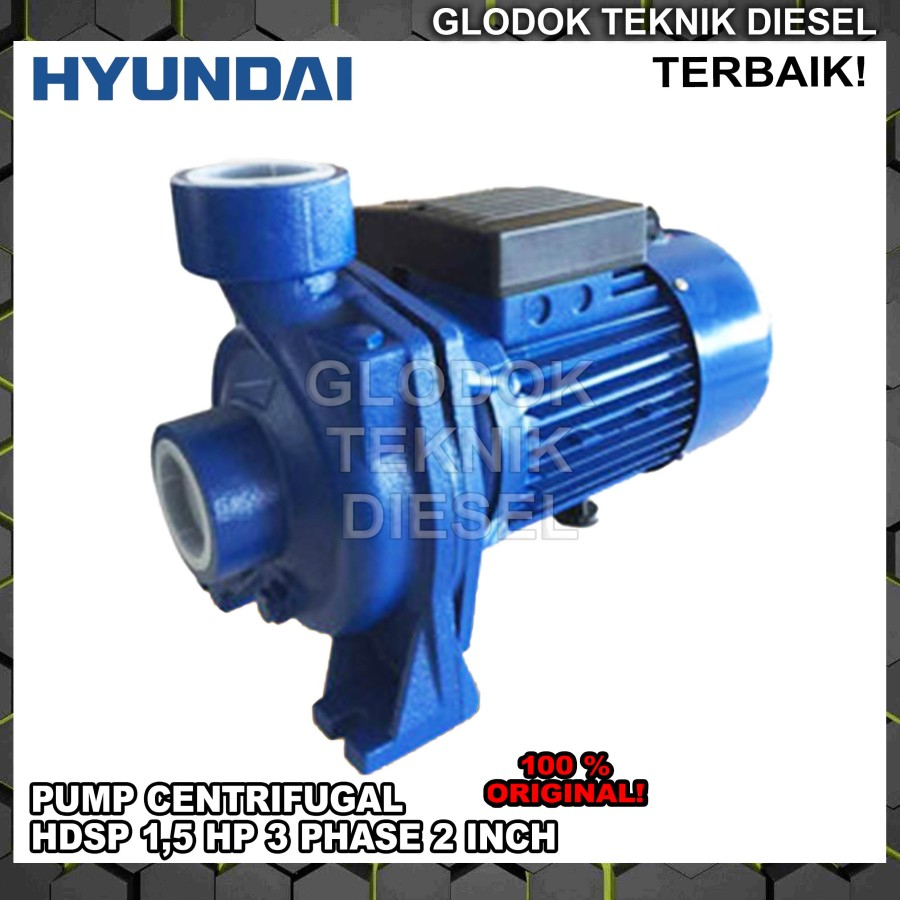 Jual HYUNDAI Pompa Sentrifugal HDSP 1,5 Hp 3 Phase Pump Centrifugal 2 ...